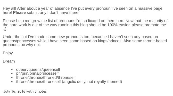 neopronouns & nounself pronouns